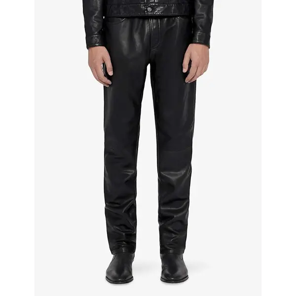 ALLSAINTS Vini Straight-leg Leather Trousers