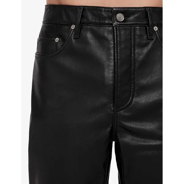ALLSAINTS Vini Straight-leg Leather Trousers
