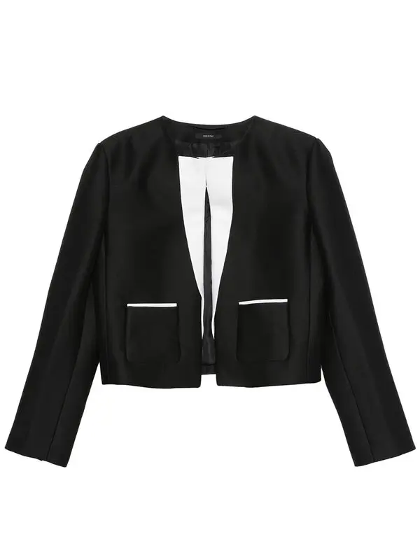 TOM FORD Spencer Jacket In Wool And Silk Radzimir With Contrast Detail