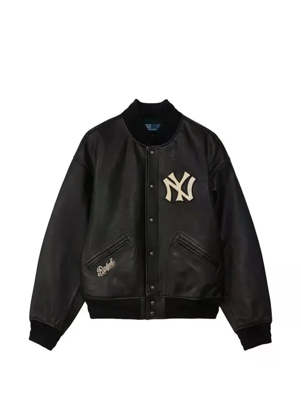 Polo Ralph Lauren Logo-patch Leather Jacket