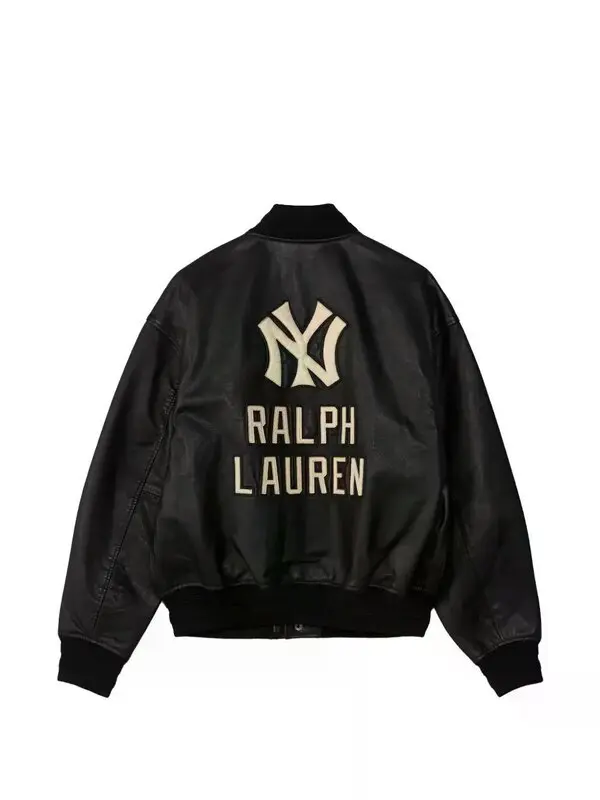 Polo Ralph Lauren Logo-patch Leather Jacket