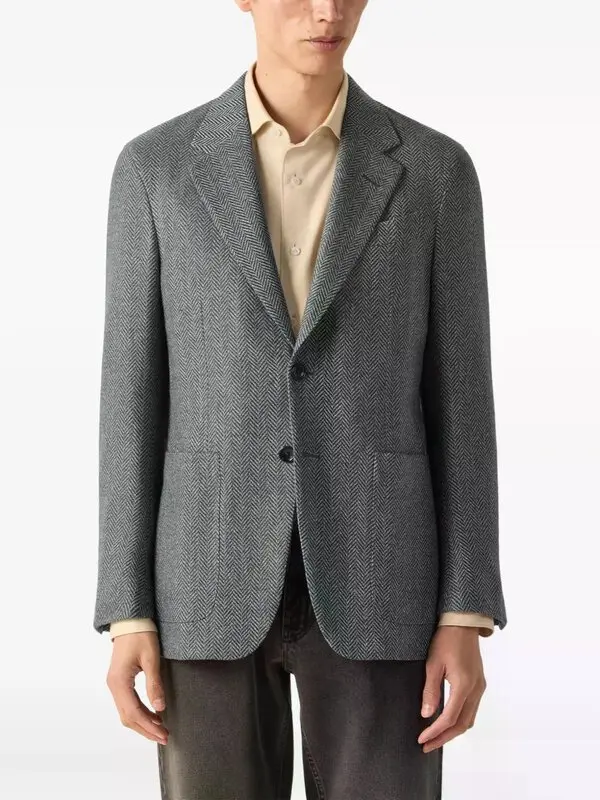 Zegna Dark- And Oasi Cashmere Jacket