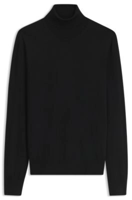 BOSS Turtleneck Sweater In Extra-fine Merino Wool