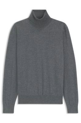 BOSS Turtleneck Sweater In Extra-fine Merino Wool