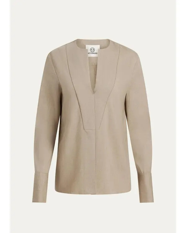 Attersee The Barb Stretch Suiting Shirt