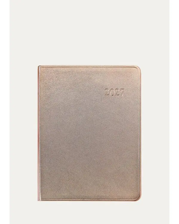 GRAPHIC IMAGE 2027 Leather Desk Diary - Beige