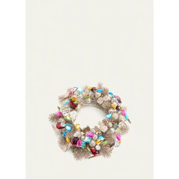 SALZBURG CREATIONS Bright Holiday 4" Candle Ring Wreath