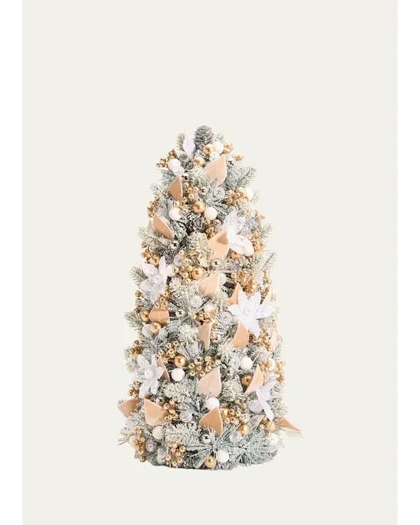 SALZBURG CREATIONS Winter Wonderland 18" Tabletop Christmas Tree