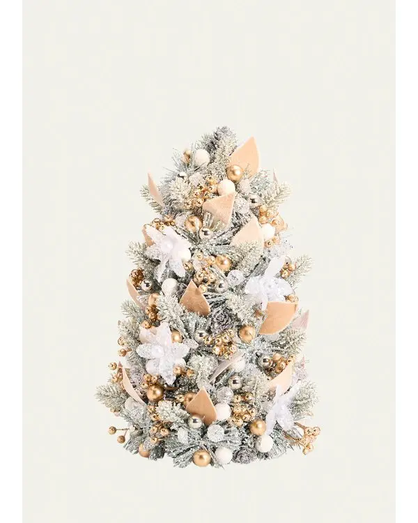 SALZBURG CREATIONS Winter Wonderland 12" Tabletop Christmas Tree