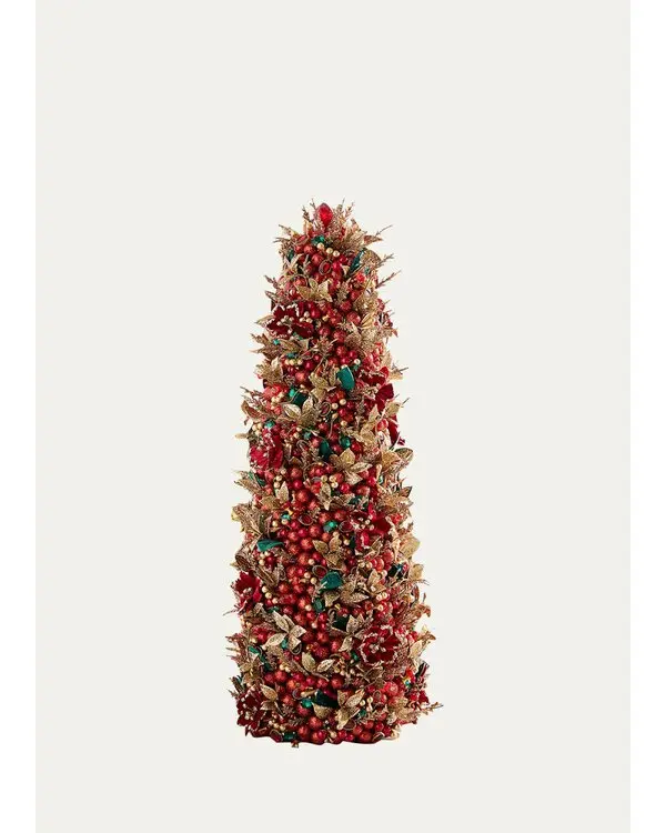 SALZBURG CREATIONS Shining Elegance 12" Tabletop Christmas Tree - Multi