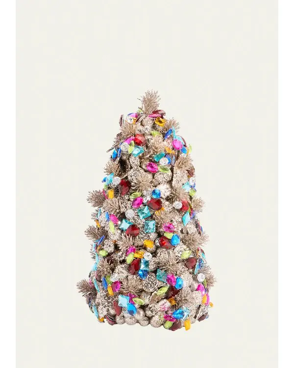 SALZBURG CREATIONS Bright Holiday 12" Tabletop Christmas Tree