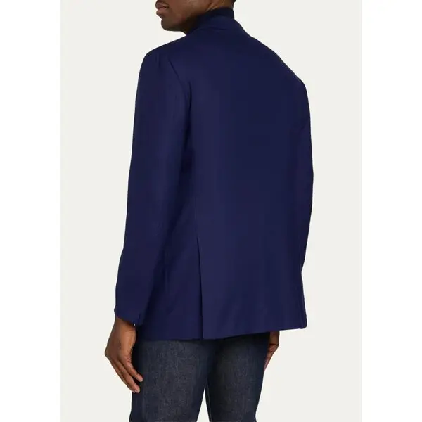 Kiton Wool Solid Single-breasted Sport Coat