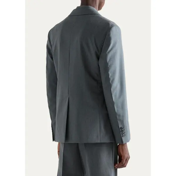 Prada Mouliné Wool Single-breasted Blazer