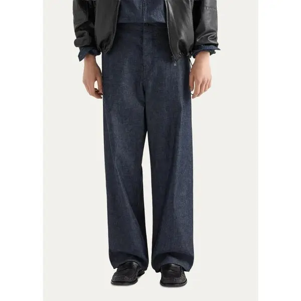 Prada Washed Chambray Pants