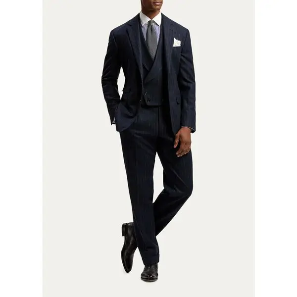 Ralph Lauren Purple Label Textured Wool-silk-cashmere Tie - Grey