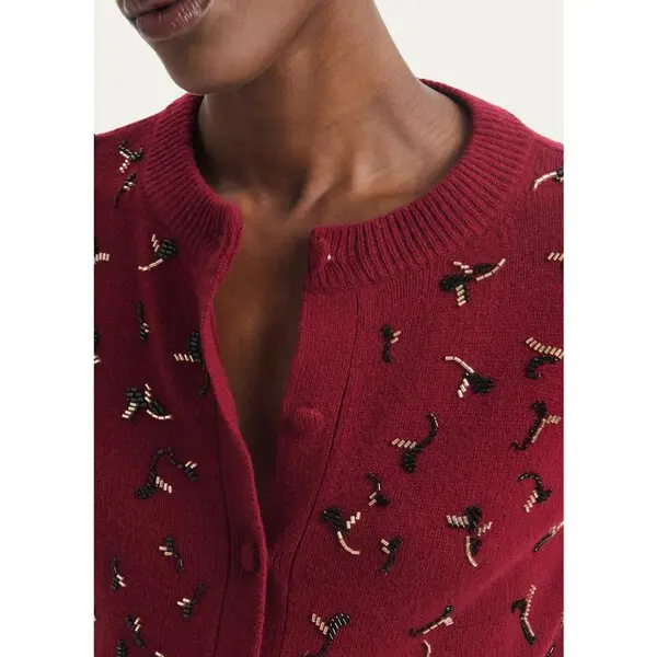 Altuzarra Vaughn Beaded Wool Crewneck Sweater