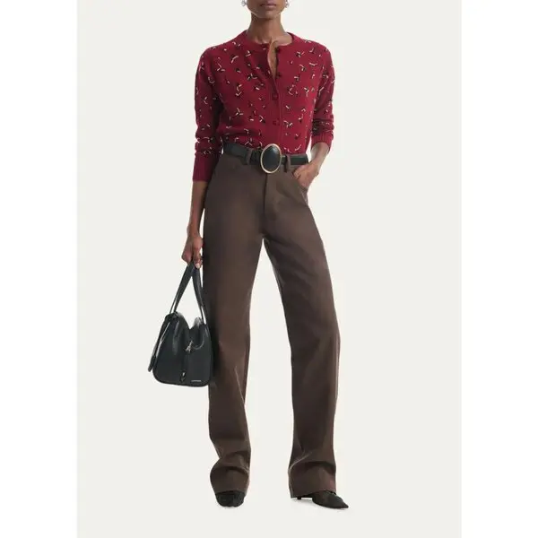 Altuzarra Vaughn Beaded Wool Crewneck Sweater