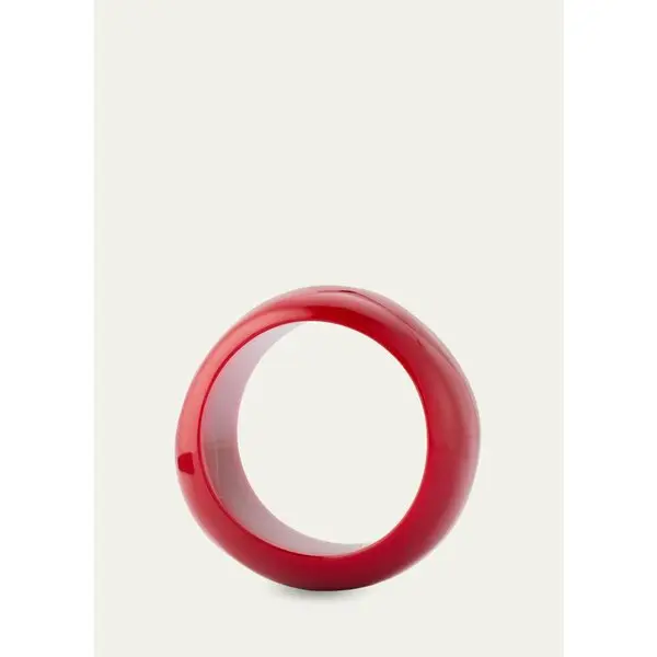 BEN-AMUN Resin Bangle Bracelet - Red