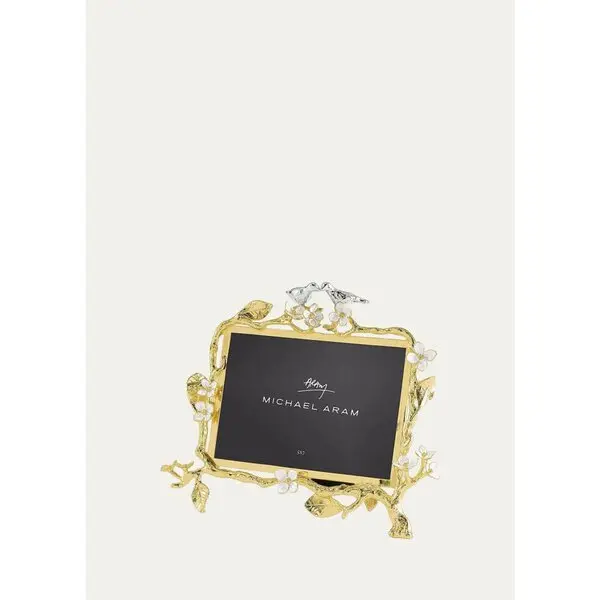 Michael Aram Lovebirds Silver & Gold Frame, 5" X 7