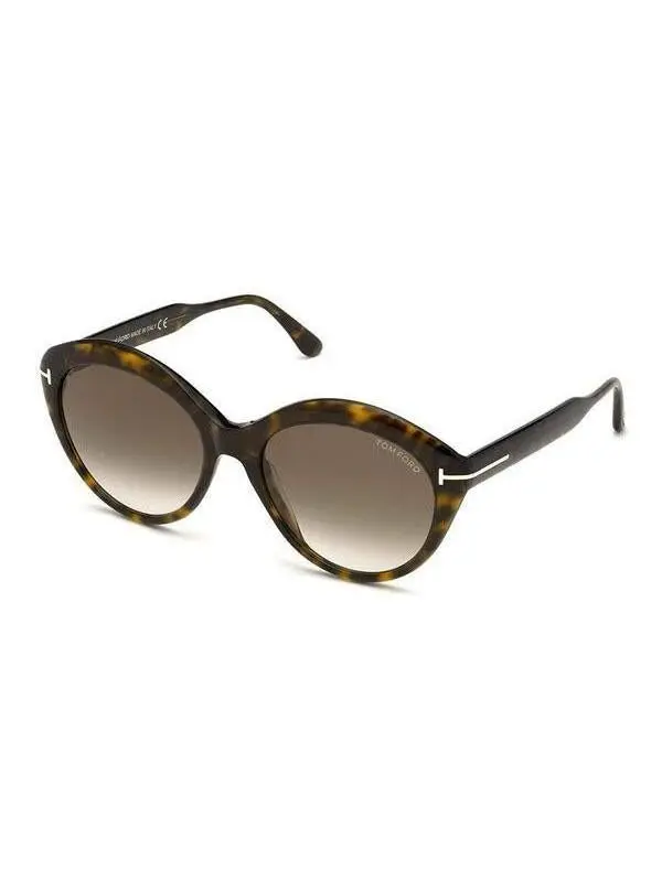 TOM FORD Ft0763-f Sunglasses Dark Havana / Gradient Roviex - Default
