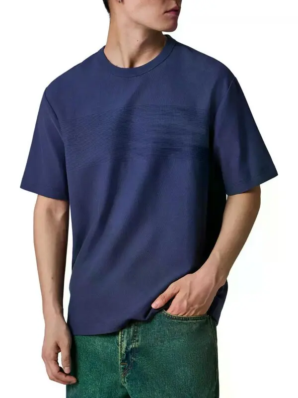 Paul Smith Ribbed-panel T-shirt