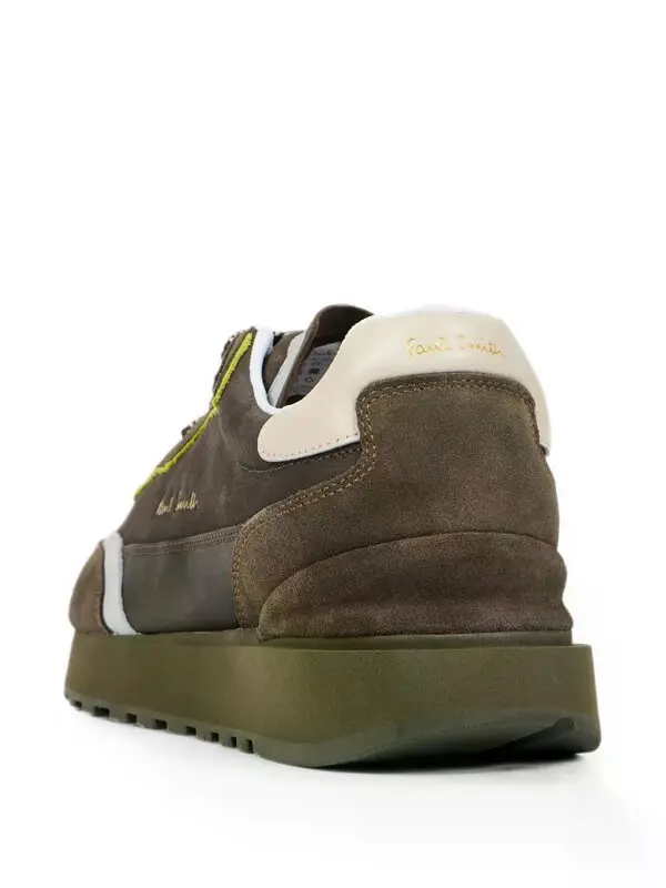 Paul Smith Khaki Leather 'aston' Trainers