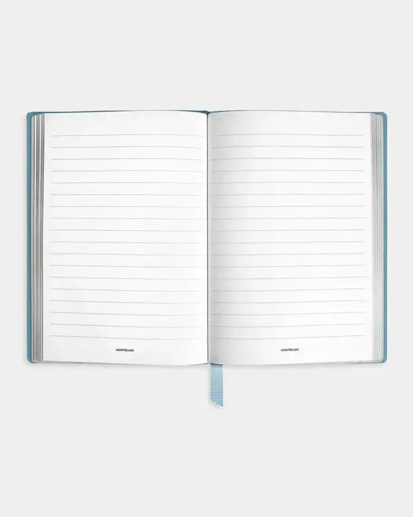 Montblanc Medium Leather Notebook - Blue