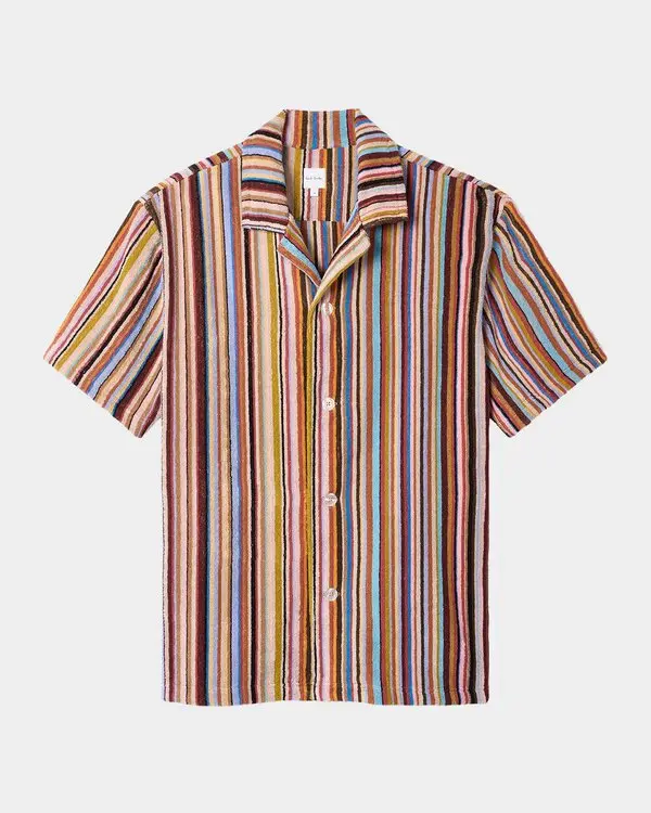 Paul Smith Apos;s Striped Cotton Camp Shirt