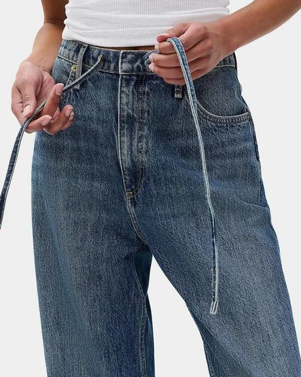 Rag & Bone Phoebe Featherweight Drawstring Jeans - Delcan