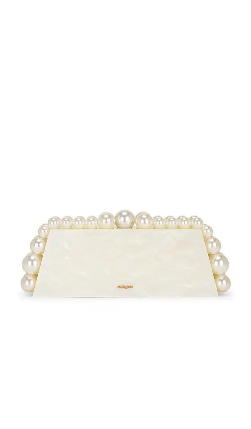 Cult Gaia Eos Lungo Clutch - Ivory