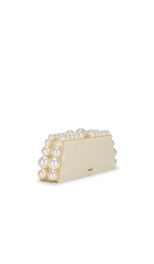 Cult Gaia Eos Lungo Clutch - Ivory