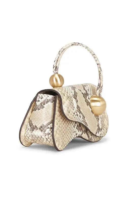 Cult Gaia Kazia Nano Crossbody Bag In Brown