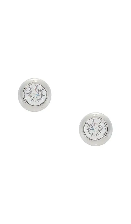 NATALIE B JEWELRY Dylan Stud Earring In Metallic