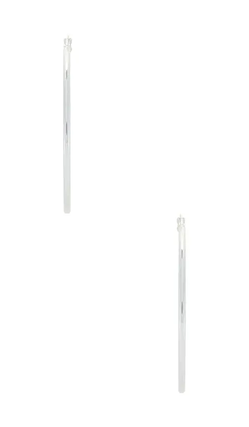 NATALIE B JEWELRY Frankie Hoop Earring In Metallic