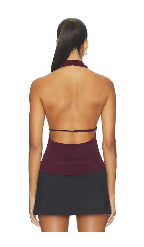NIA Declan Top In Burgundy