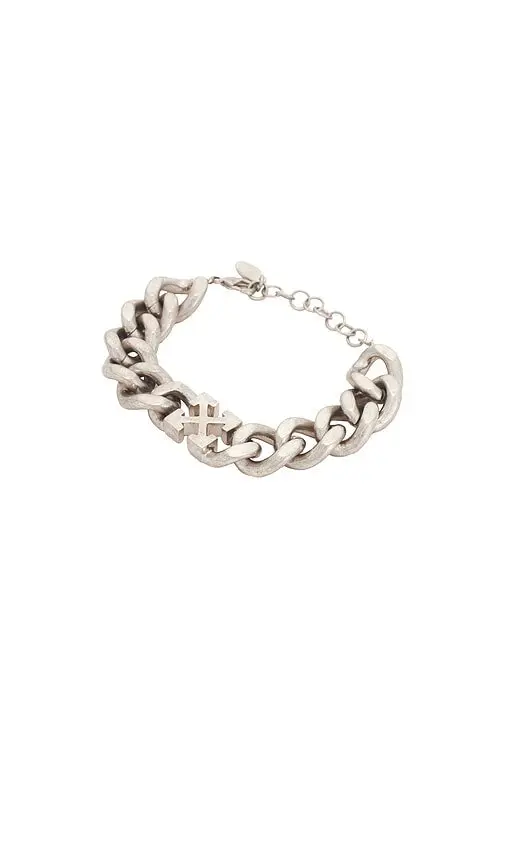 Off-White Arrow Chain Bracelet In Metallic