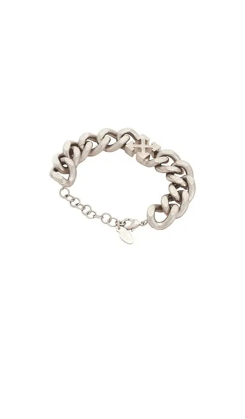 Off-White Arrow Chain Bracelet In Metallic