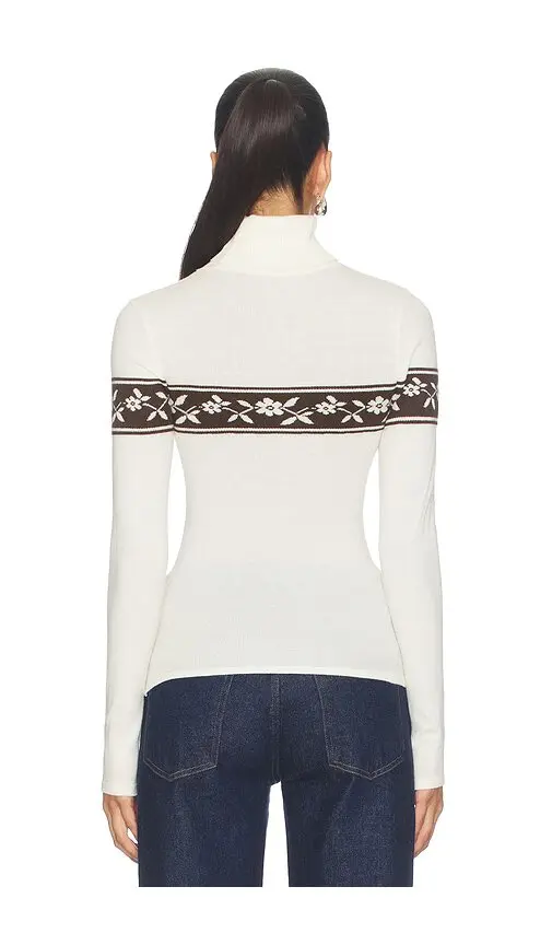 Frankies Bikinis Tucker Cloud Knit Turtleneck Sweater In White