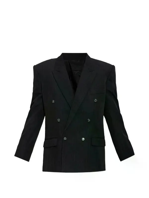 WILLY CHAVARRIA Manuel Pinstripe Double-breasted Jacket