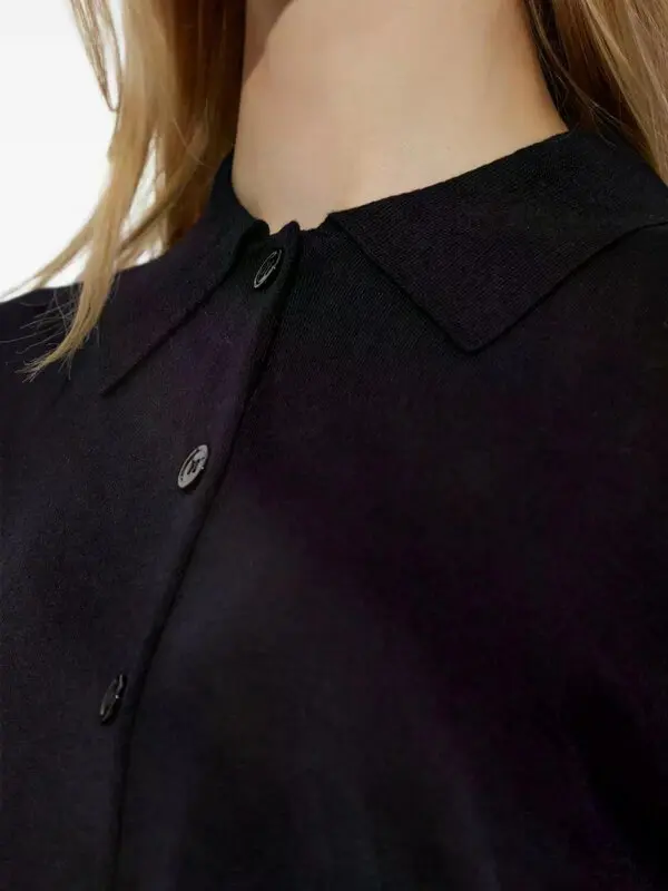 AKEP Button-down Collared Cardigan