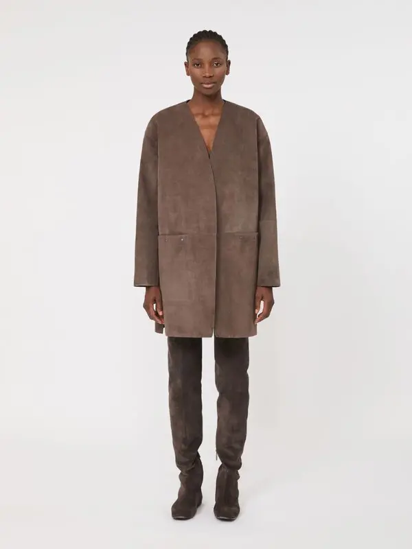 Max Mara Suede Overcoat