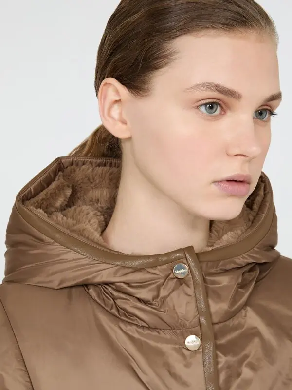 Max Mara Reversible Gilet In Water-repellent Plain-weave Fabric
