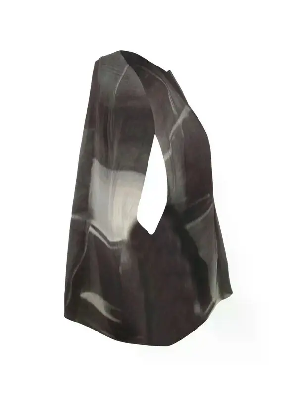 Marni Checkered Draped Top