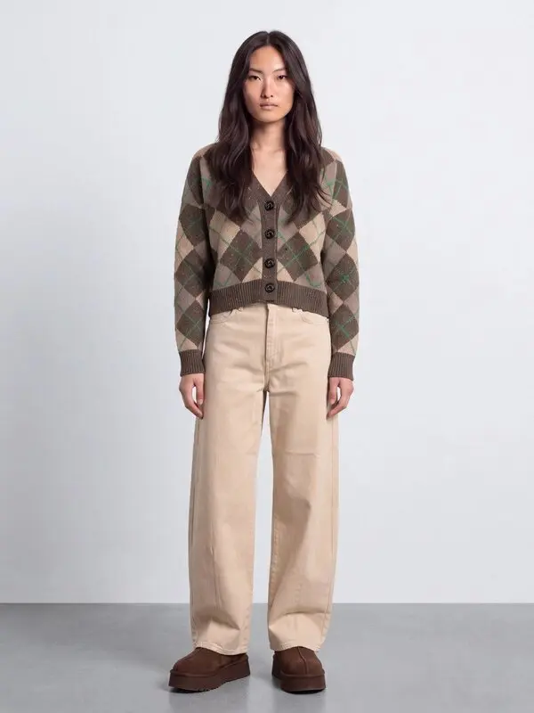 Max Mara Argyle Cardigan