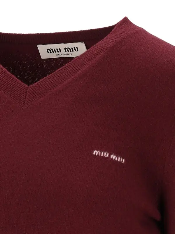 Miu Miu V-neck Wool Sweater