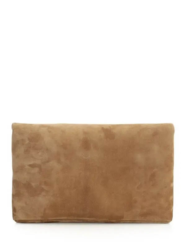 Saint Laurent Large Envelope Pouch - Brown