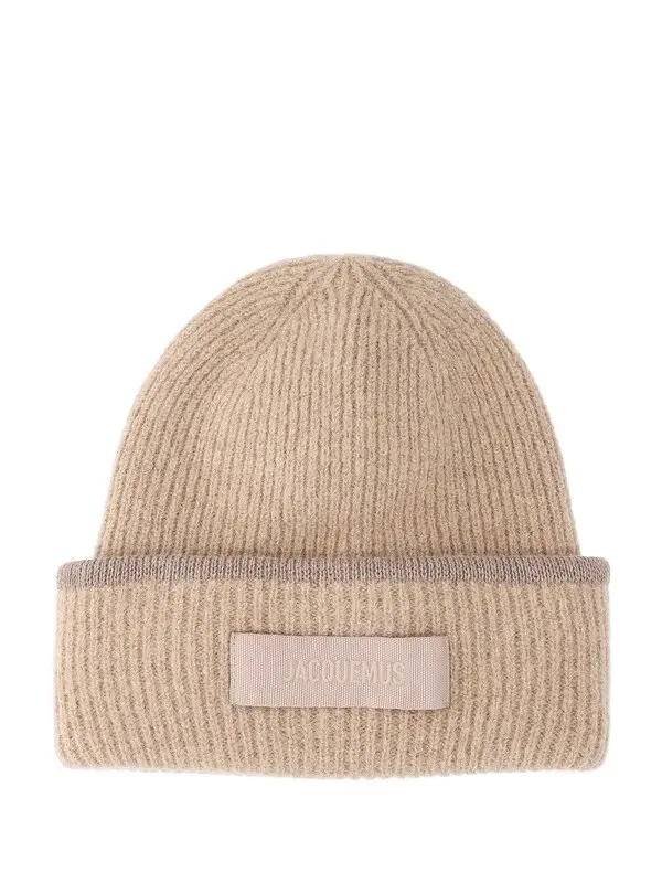 Jacquemus Le Bonnet Alpaca Hat - Cream