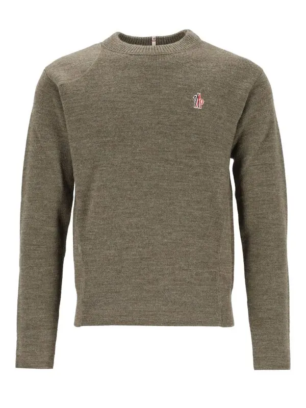 Moncler Wool Sweater With Logo