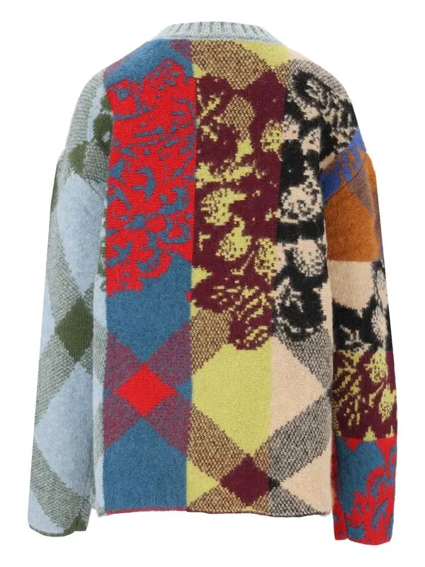 Dries Van Noten Patchwork Wool Sweater