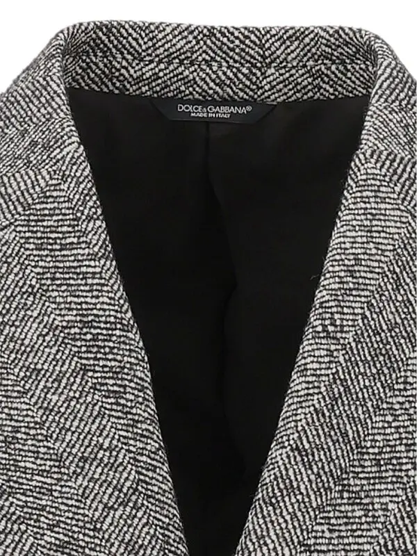 Dolce & Gabbana Double-breasted Herringbone Coat